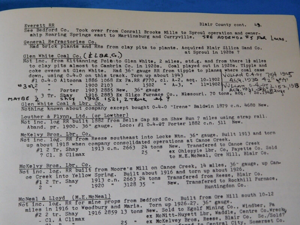 Railroads of Pennsylvania Encyclopedia and Atlas by Thomas Tabor III ...