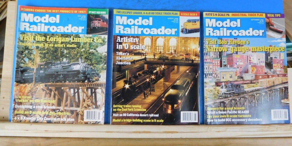 Model Railroader Magazine Complete Year 1998 12 issues – RailroadTreasures