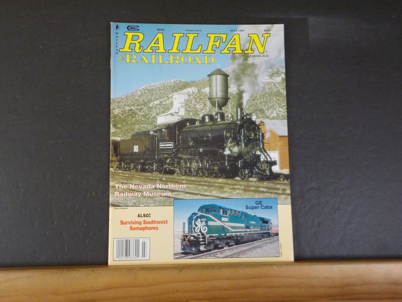 Railfan & Railroad Magazine 1997 July Nevada Northern Railway Museum ...