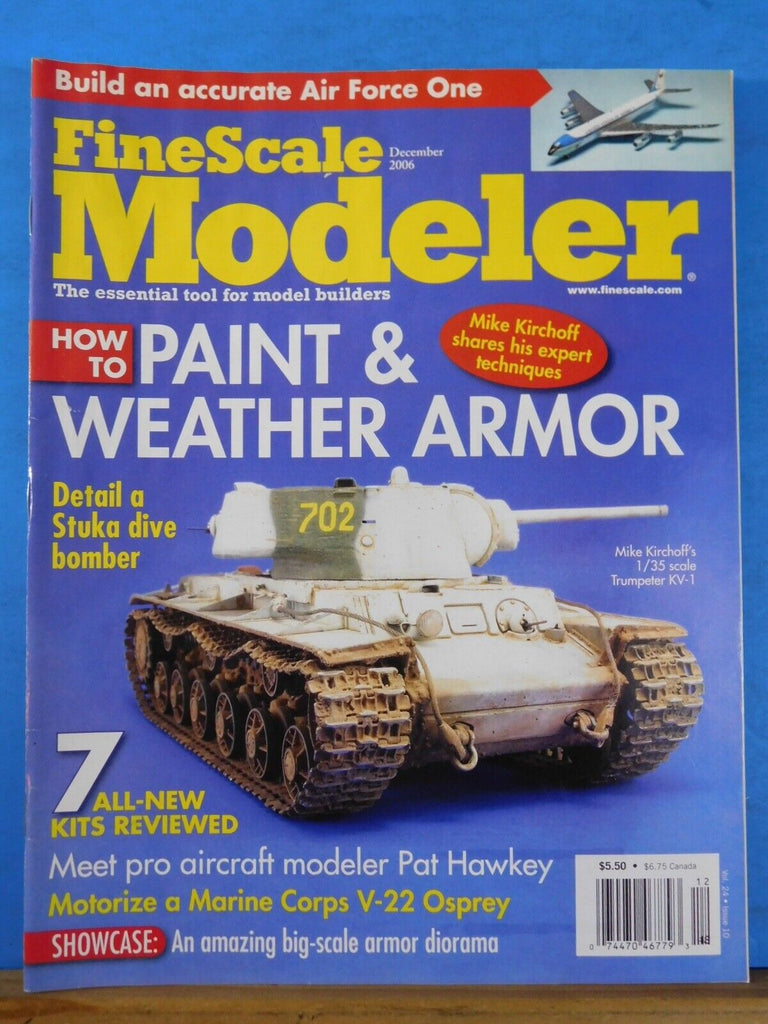FineScale Modeler 2006 Dec How to Paint & Weather Armor Air Force One ...