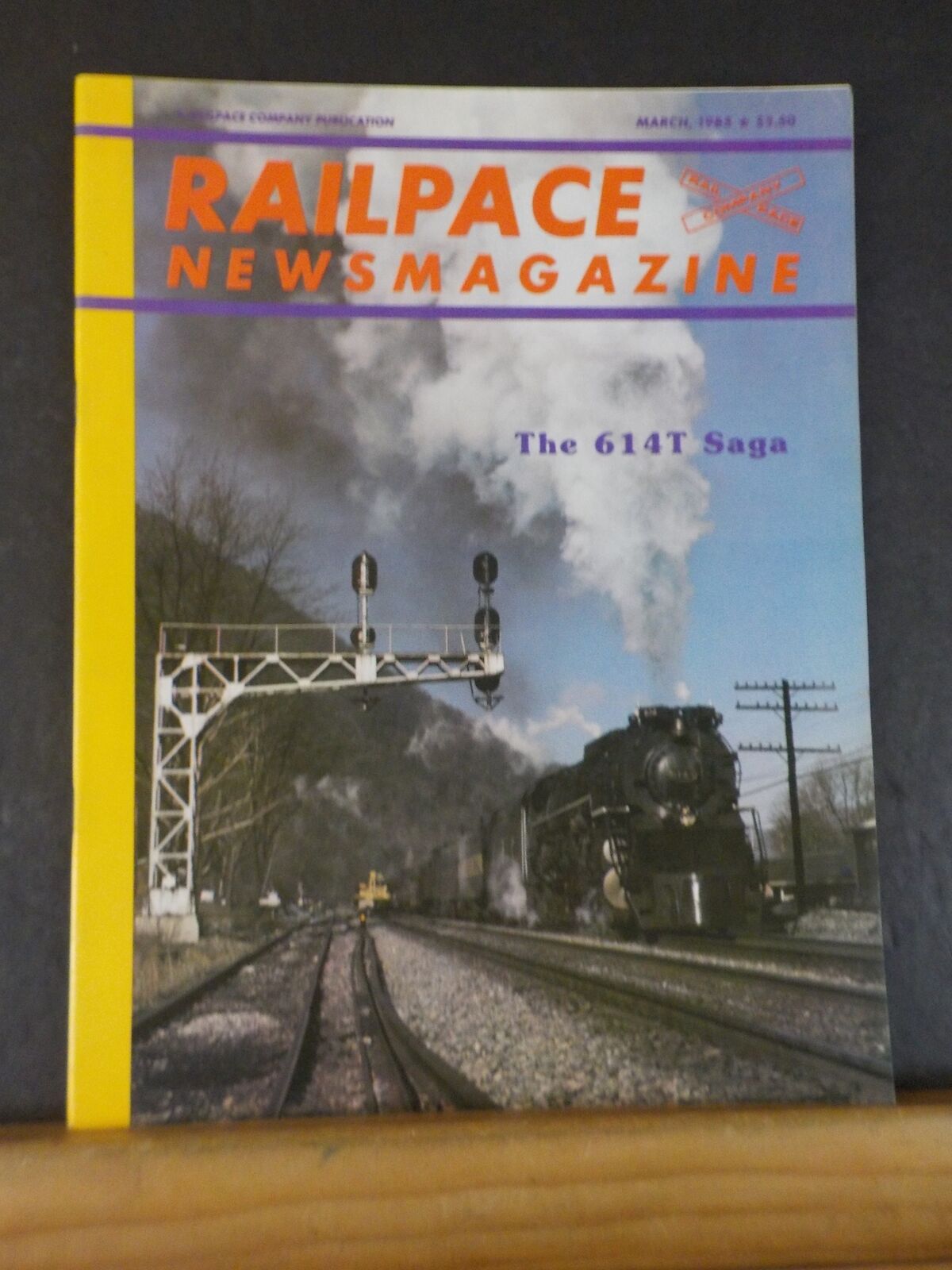 Rail Pace News Magazine 1985 March Railpace 614T Saga High Bridge Phoe ...