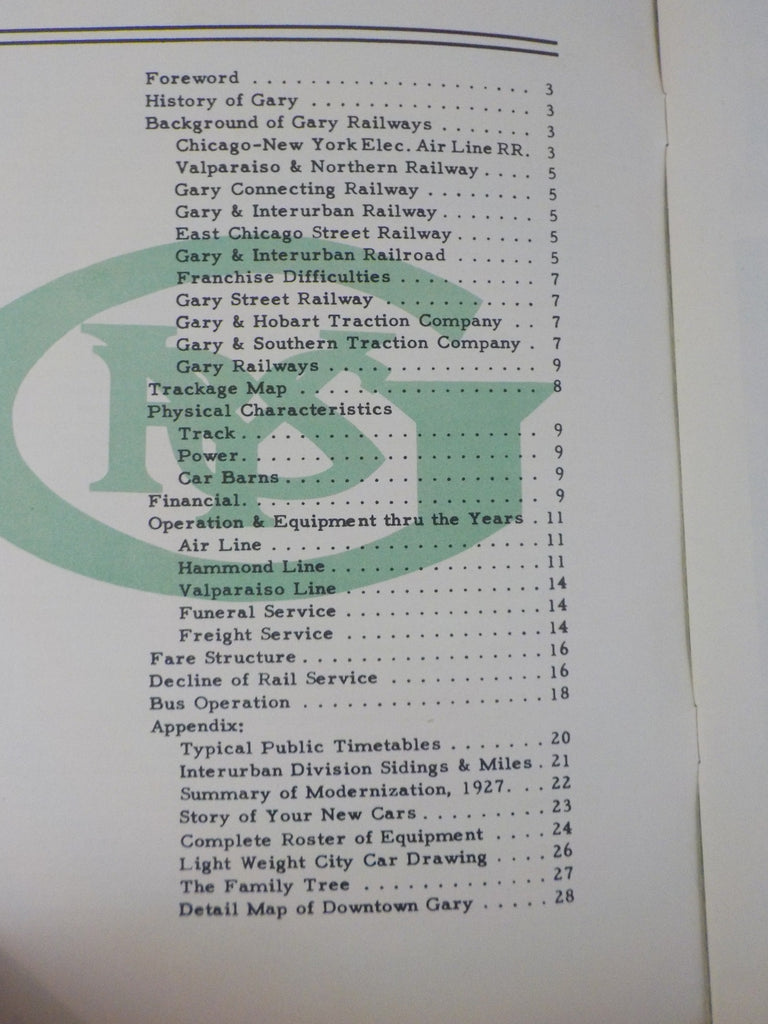Trolley Sparks #84 Gary Railways CERA #84 1949 March April May History ...