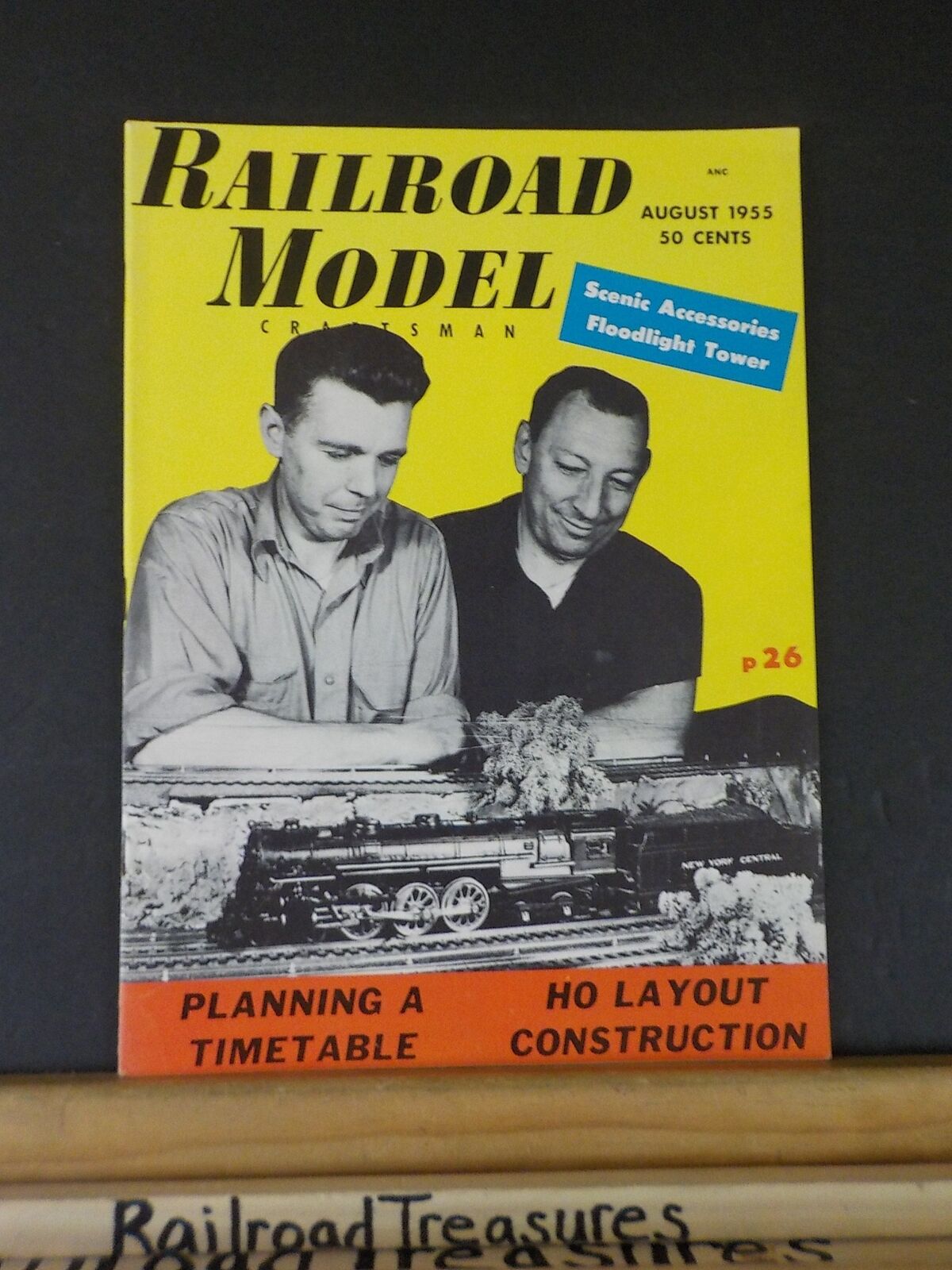 Railroad Model Craftsman Magazine 1955 August RMC Floodlight tower Pla ...