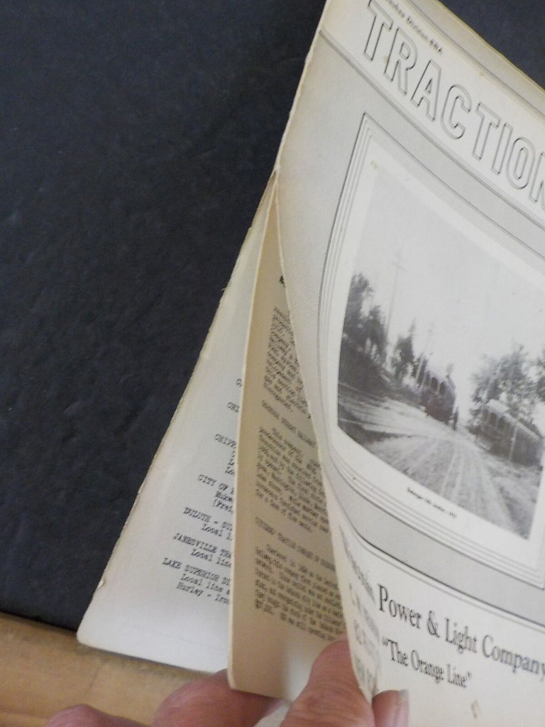 Traction Era Milwaukee Division ERA 1950 Issue #1 Wisconsin Power & Li ...