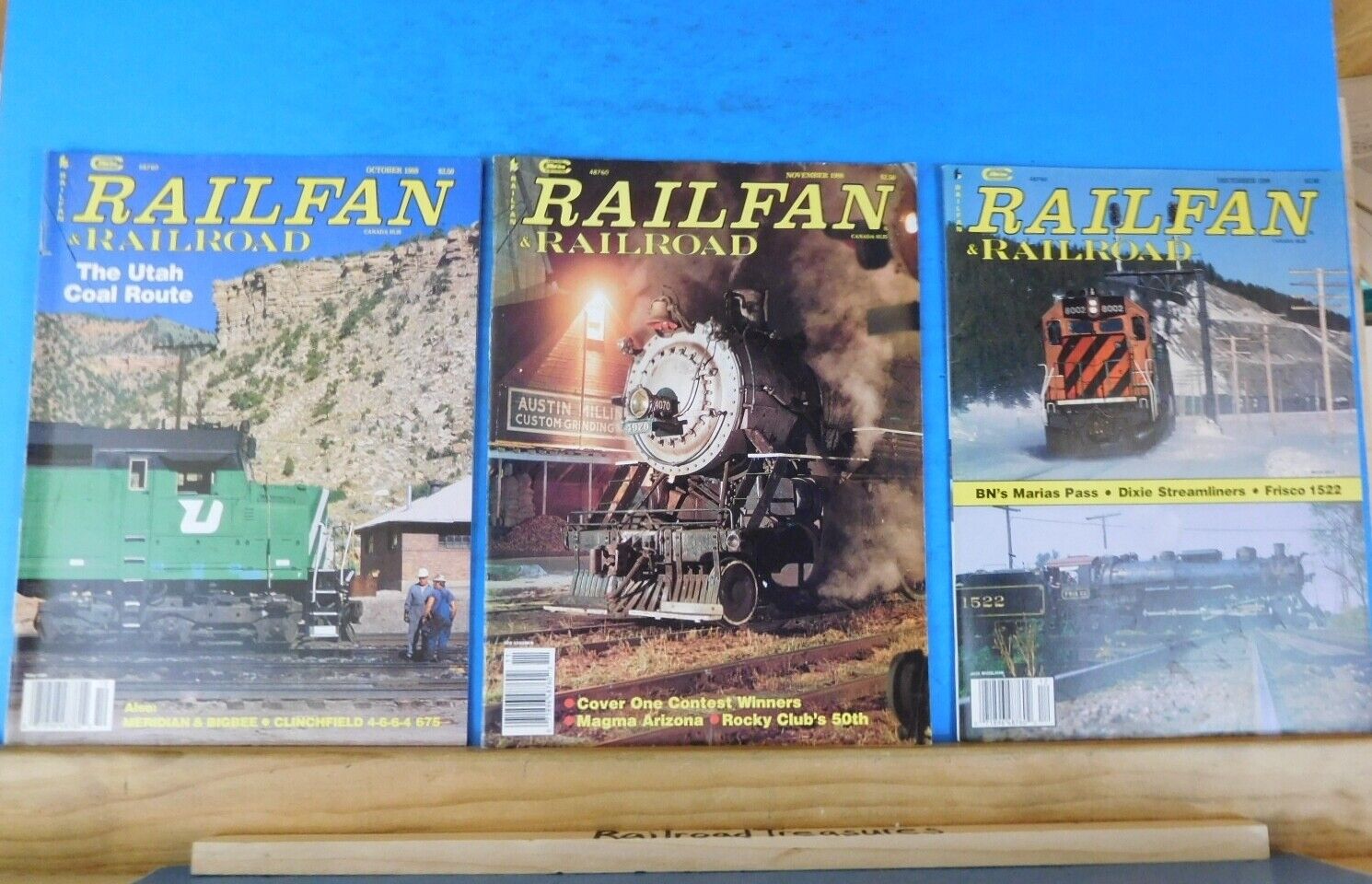 Railfan & Railroad Magazine Complete Year 1988 Complete year 12 issues ...