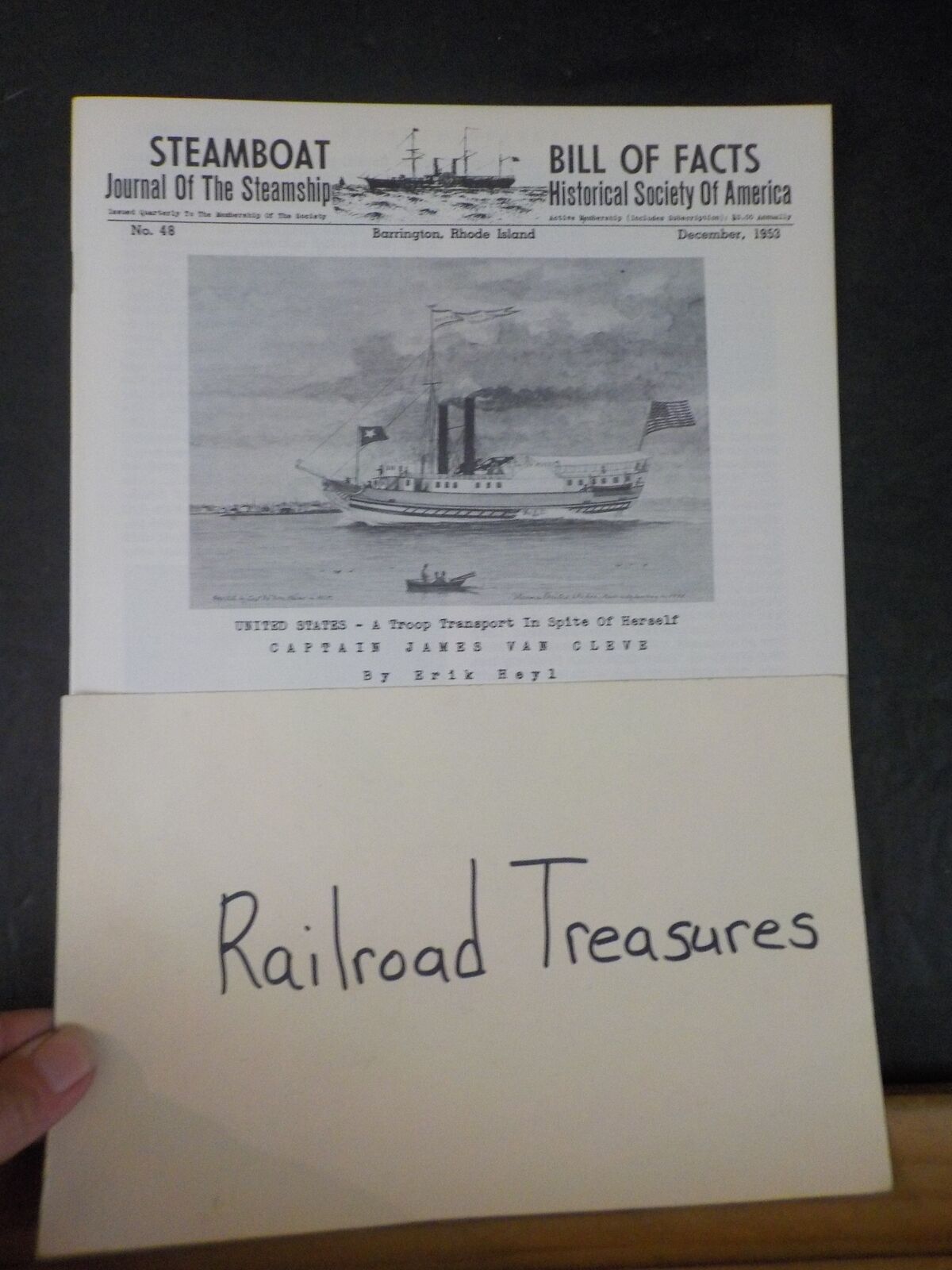 Steamboat Bill #48 December 1953 Journal of the Steamship Historical S ...