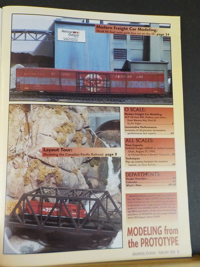 Railmodel Journal 2000 February Athearn Scale Width GE U33C ...