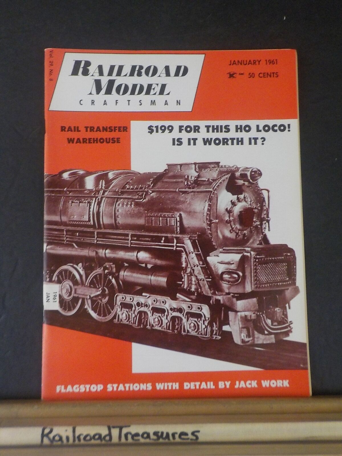 Railroad Model Craftsman Magazine 1961 January RMC Rail transfer wareh ...
