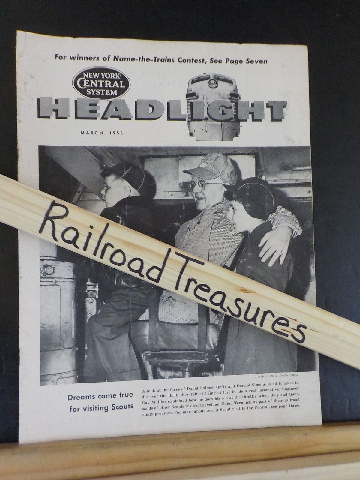 New York Central Headlight Employee Magazine 1955 March Some damage ...