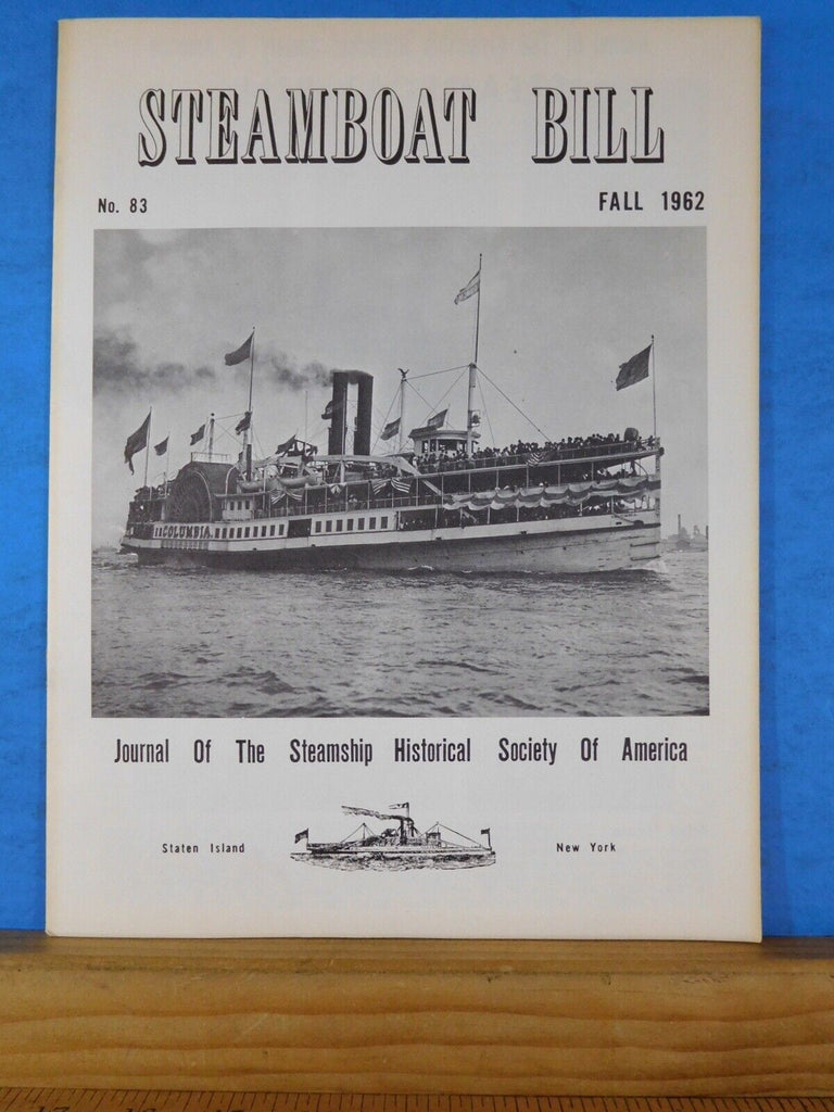Steamboat Bill #83 Fall 1962 Journal of the Steamship Historical Socie ...