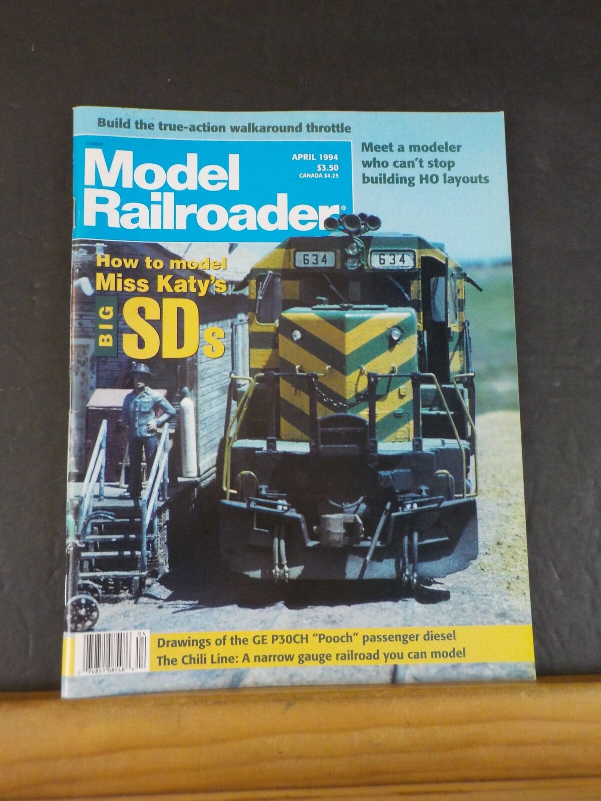 Model Railroader Magazine 1994 April Model Miss Katys Big Sds GE P30Ch ...