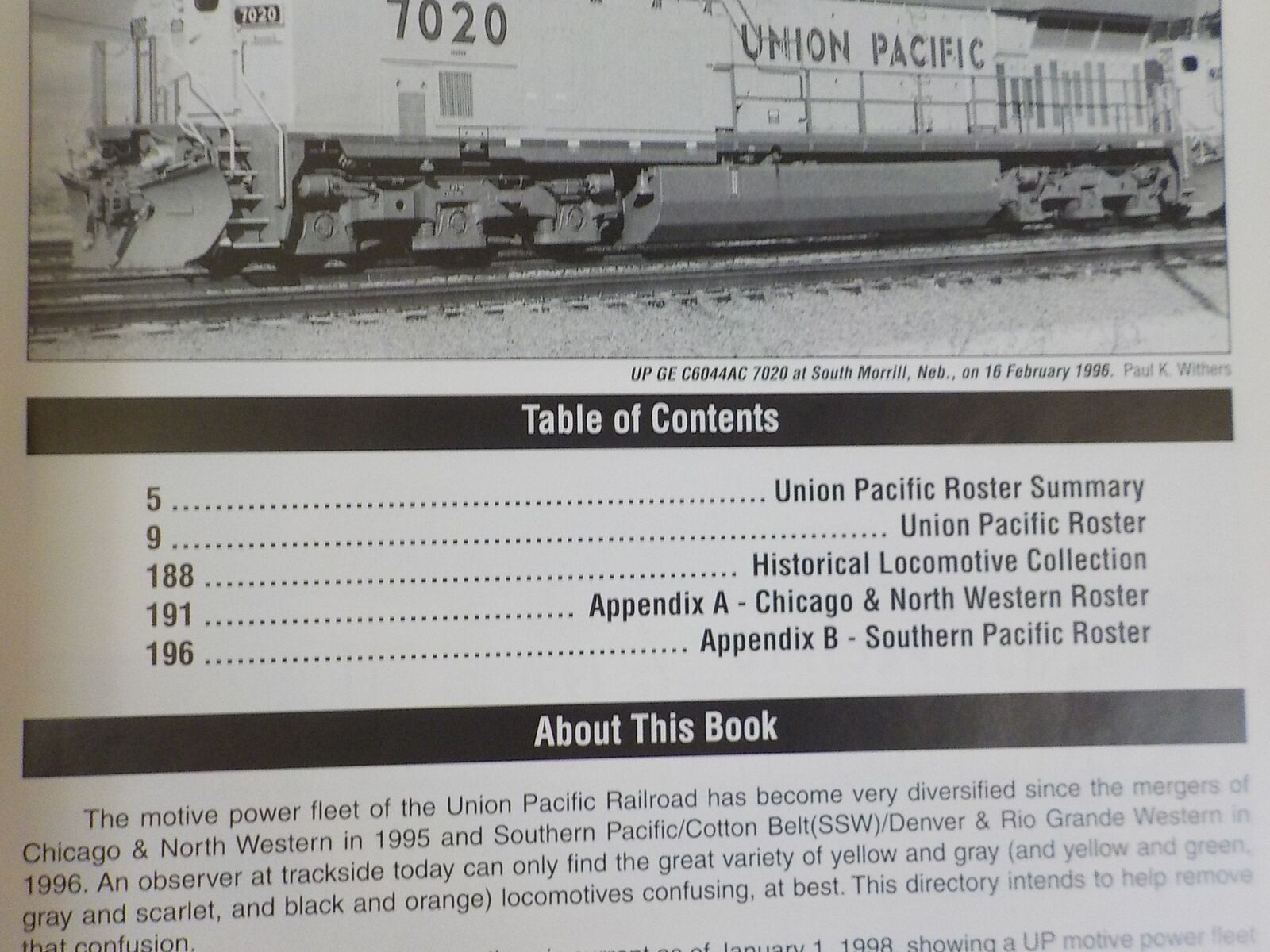 Union Pacific Locomotive Directory 1998 by Don Strack – RailroadTreasures